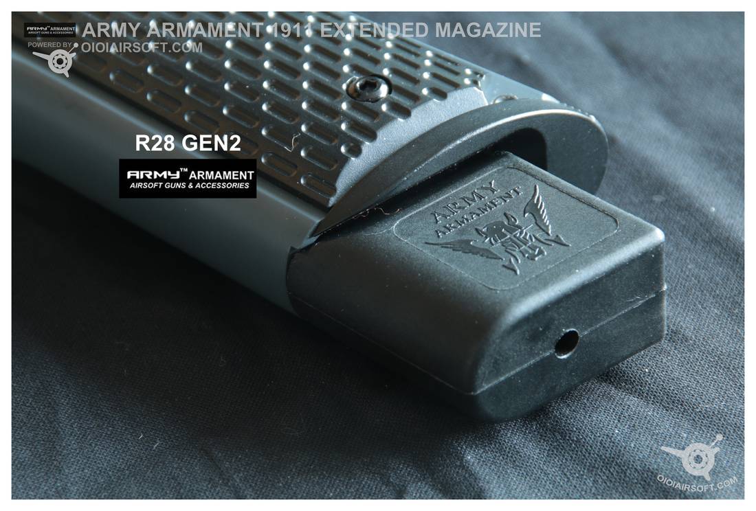 1911 extended magazine mag GBB GBBP airsoft long chargeur army armament ...