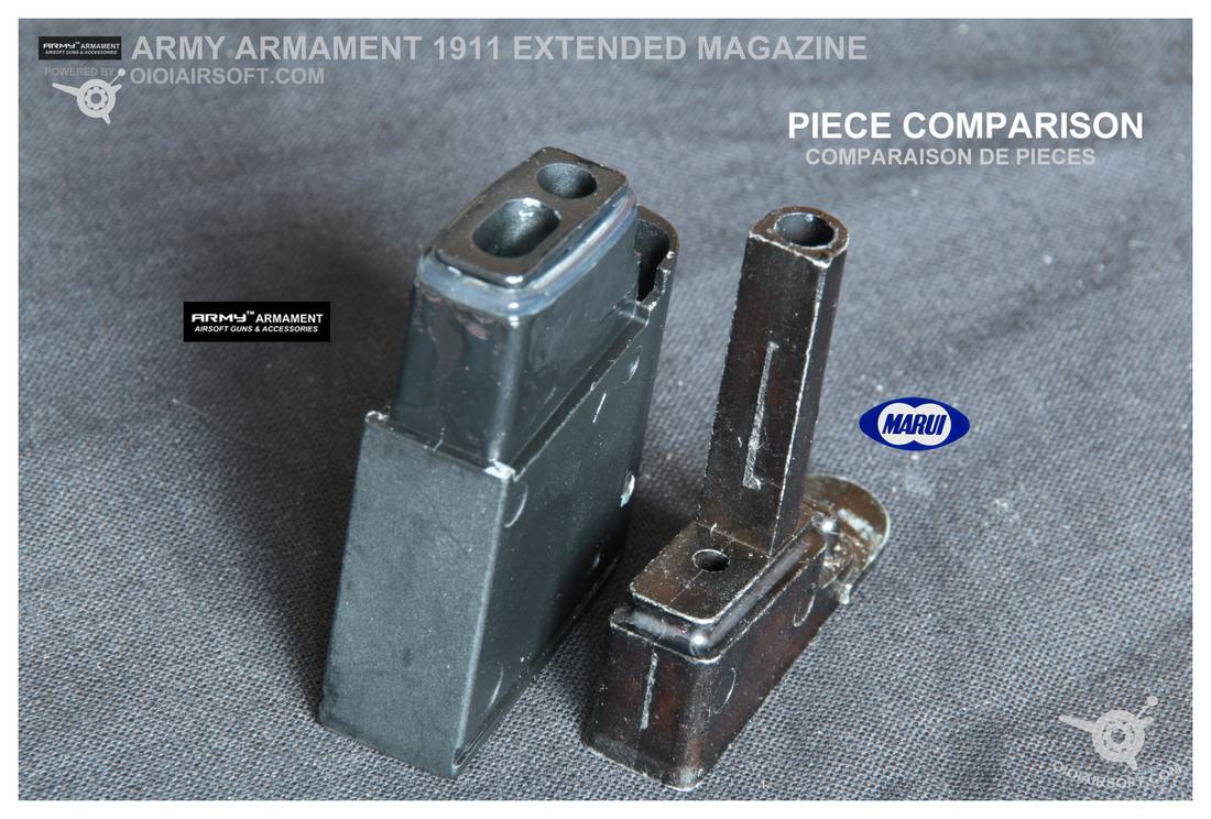 1911 extended magazine mag GBB GBBP airsoft long chargeur army armament ...