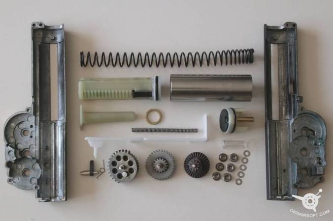 V7 gearbox m14 sten disassembly dismantling démontage tech aeg version ...